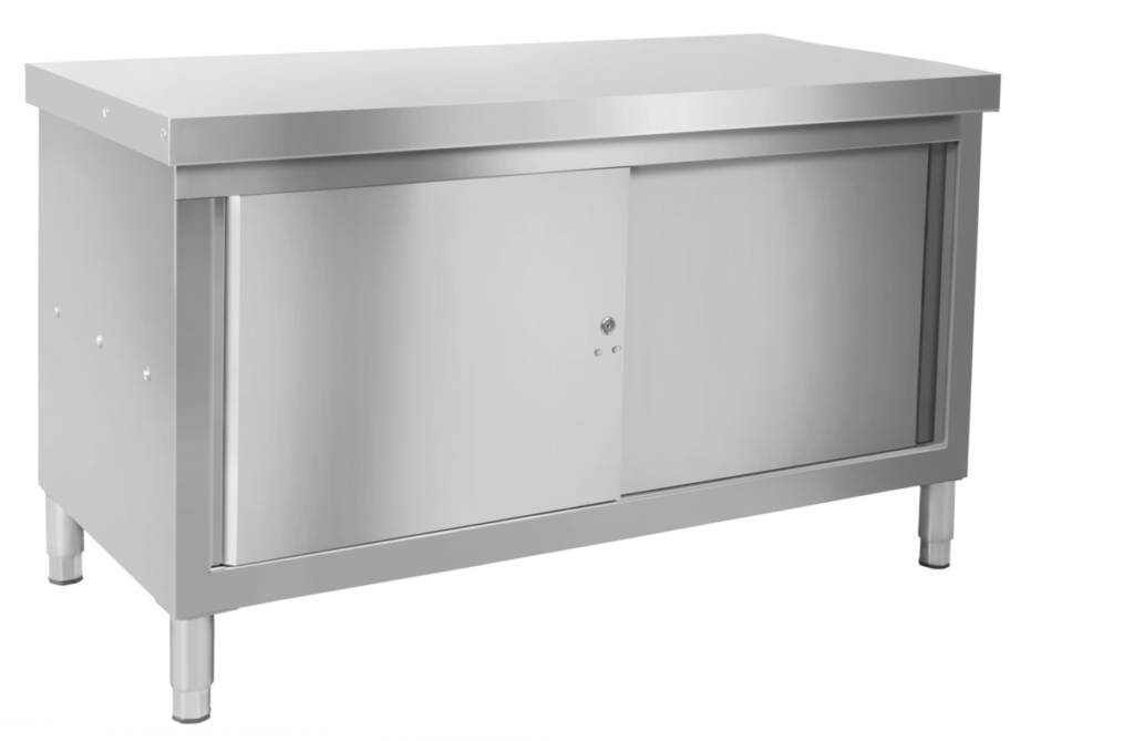 SS CABINET STYLE WORK TABLE: 4FT - Restaurant.Store