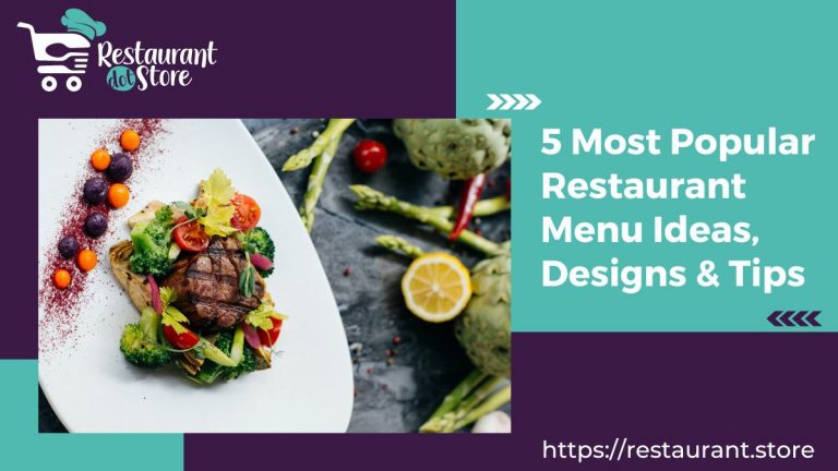 5 Most Popular Restaurant Menu Ideas, Designs and Tips