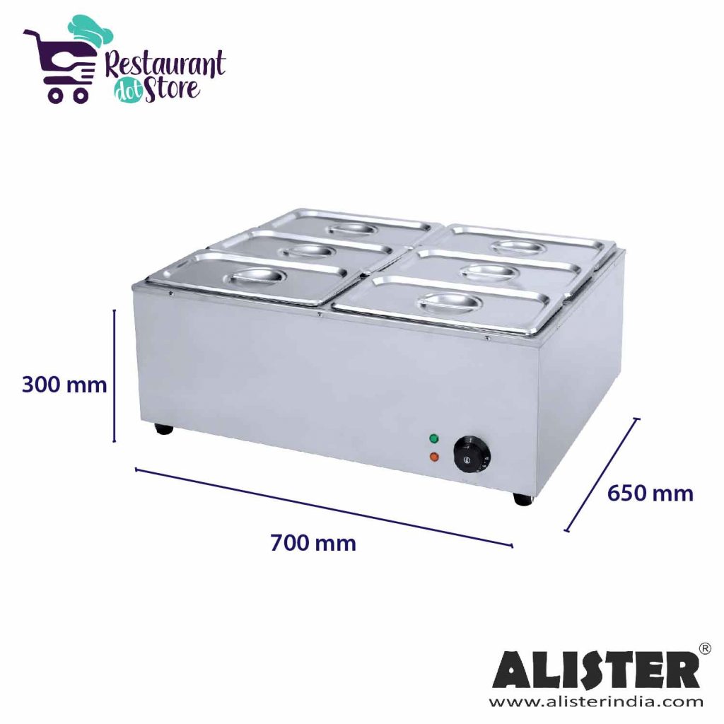 ELECTRIC BAIN MARIE TABLE TOP 6 PANS - Restaurant.Store